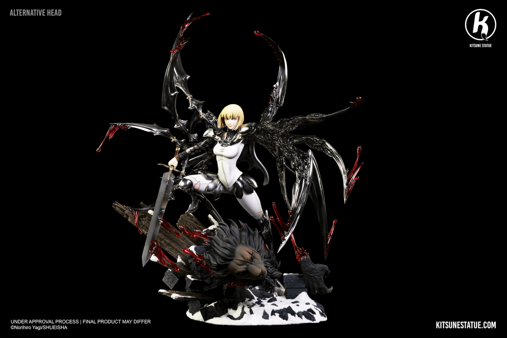 Kitsune Statue - Claymore - Clare vs Rigaldo - GeeKing Dome